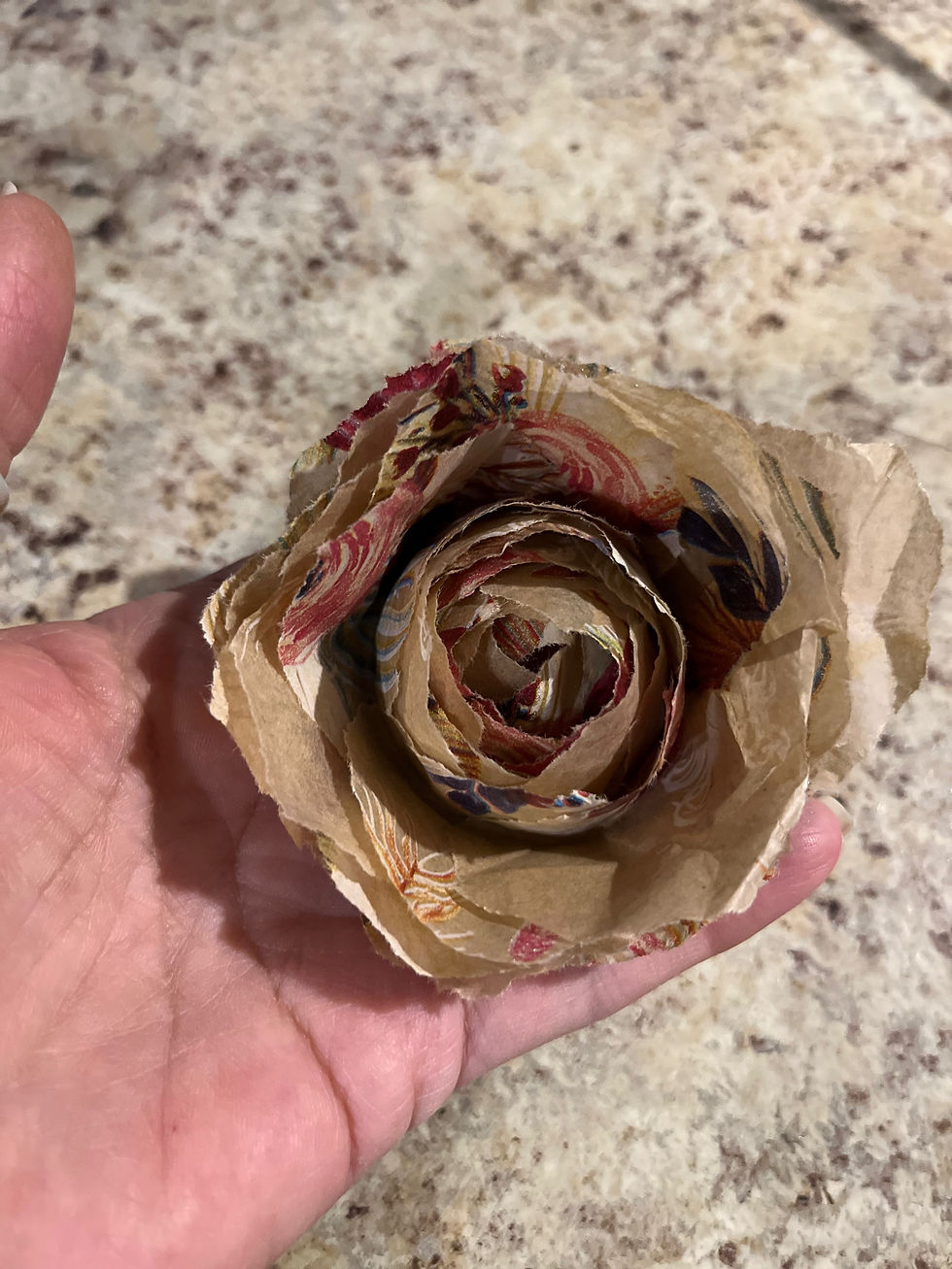 Elegant Roses made with tissue paper