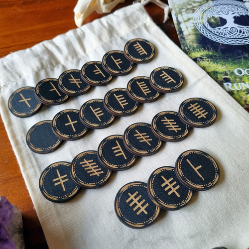 Ogham Stave Set Round | yiskadesigns