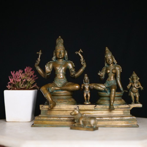 shiva kutumba bronze statue( Somaskanda) | Kanchana Heritage Art