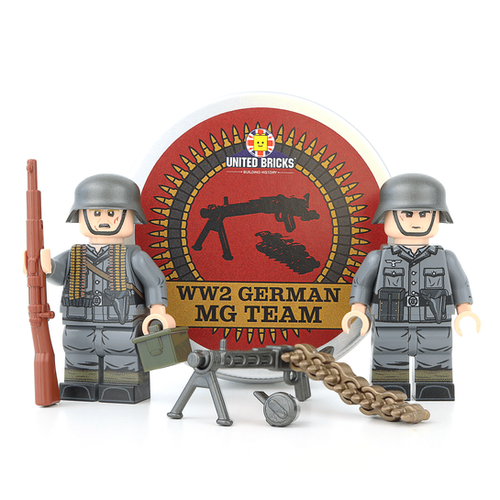 WW2 German Machine Gun Team | United Bricks | LEGO Minifigure