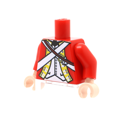 British Redcoat | Lego Printed Torso | United Bricks
