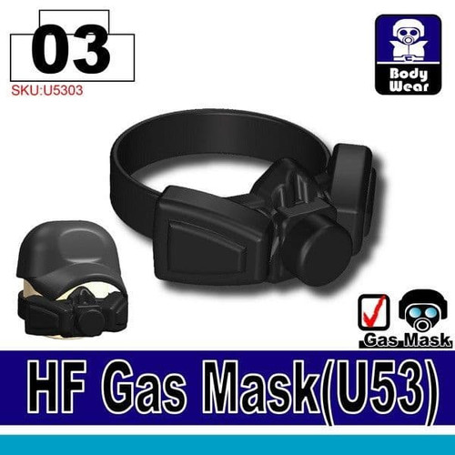 Minifig Cat HF Gas Mask (U53) | United Bricks | LEGO Minifigure