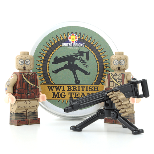 WW1 British Machine Gun Team | United Bricks | LEGO Minifigure