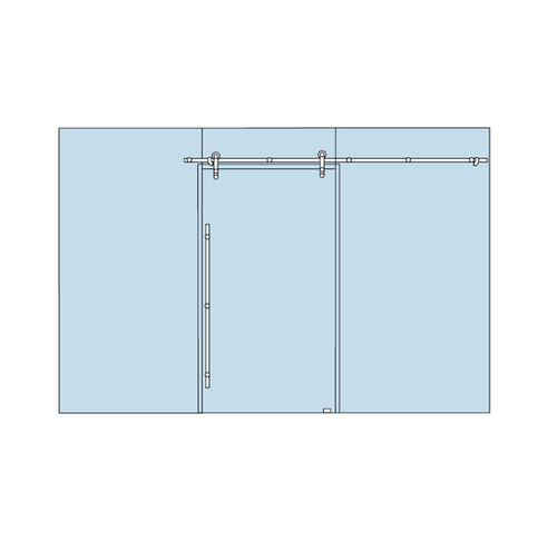 Dorma Manet Compact 6.1 Sliding Door Kit - Glass to Glass | Franchi Glass