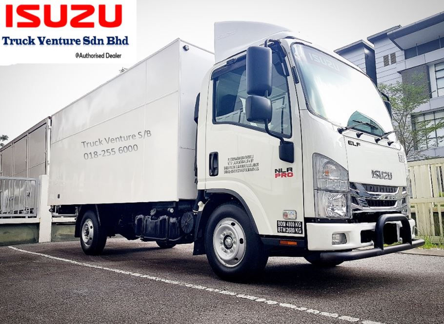 Isuzu Lorry 14.5 feet White Aluminium Box (Model: NLR77UHE)
