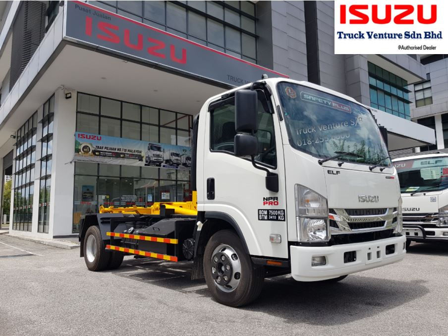 Isuzu Lorry Arm Roll / Roro 5 ton Hook ~ 12ft Bin (Model: NPR81UHL)
