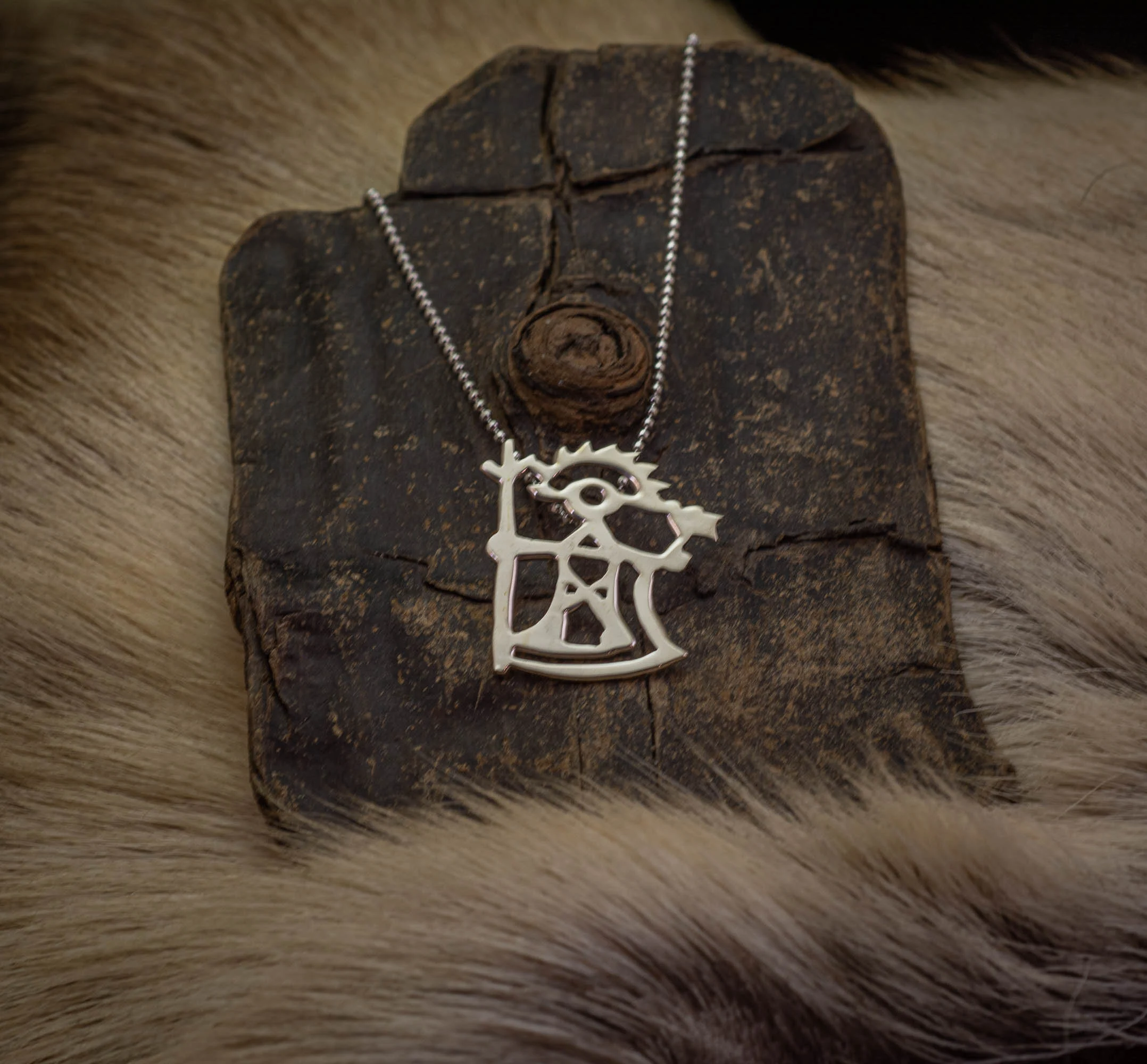 The Goddess | Saami Ronan Craft | sterling silver Sámi Goddess pendant