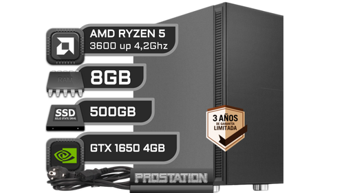 Ordenador PC BALANI ProStation™ R36 AMD RYZEN 5 3600/8GB/500GB/NVIDIA ...