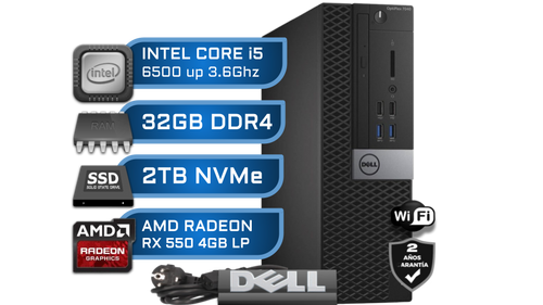 DELL OptiPlex 7040 SFF Intel Core i5/32GB/2TB/RX 550 4GB (Ultra Power ...