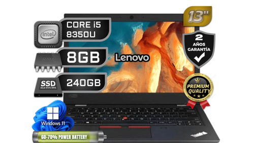 Lenovo ThinkPad L390 Intel Core i5 8365U/8GB/240GB SSD (Starter Plus ...