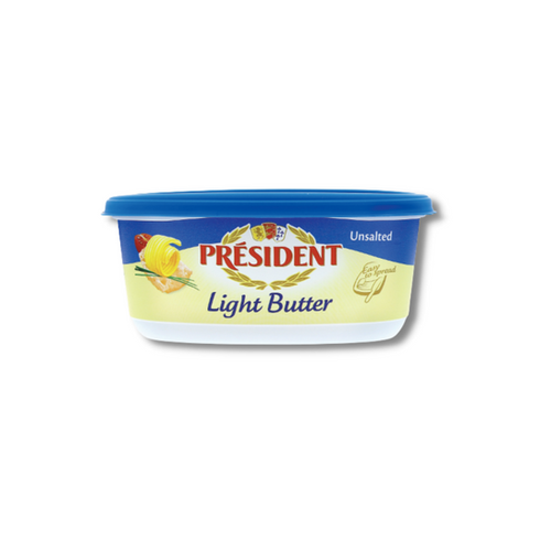 Président® Light Butter Unsalted Tub 250g | Anacaona & Lonjeff