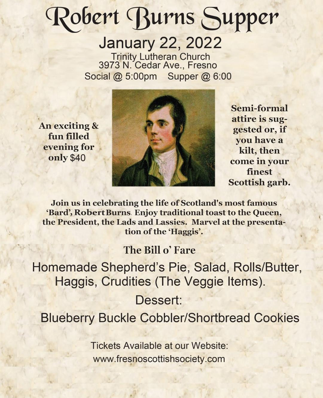 Robert Burns Supper | FSS