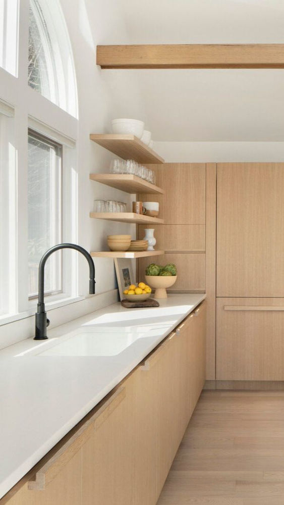 7 Natural wood kitchens and 5 tips you should know when designing your ...