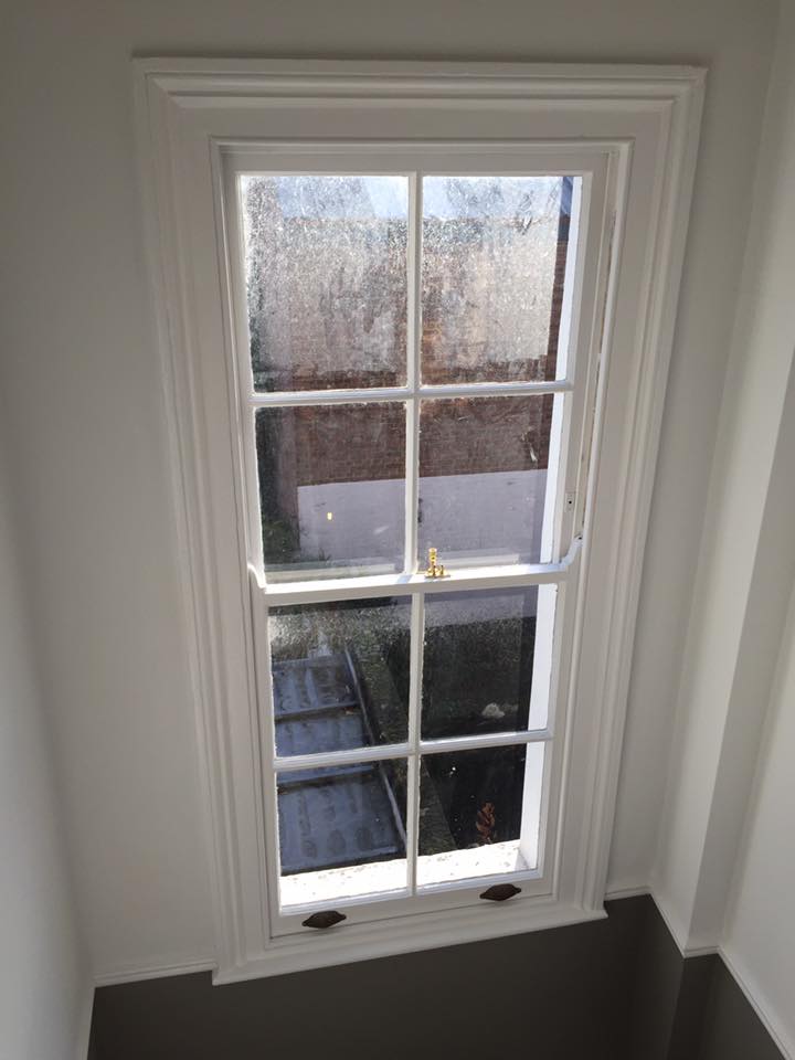 Sash window repairs before & after photos - Sash Restoration London