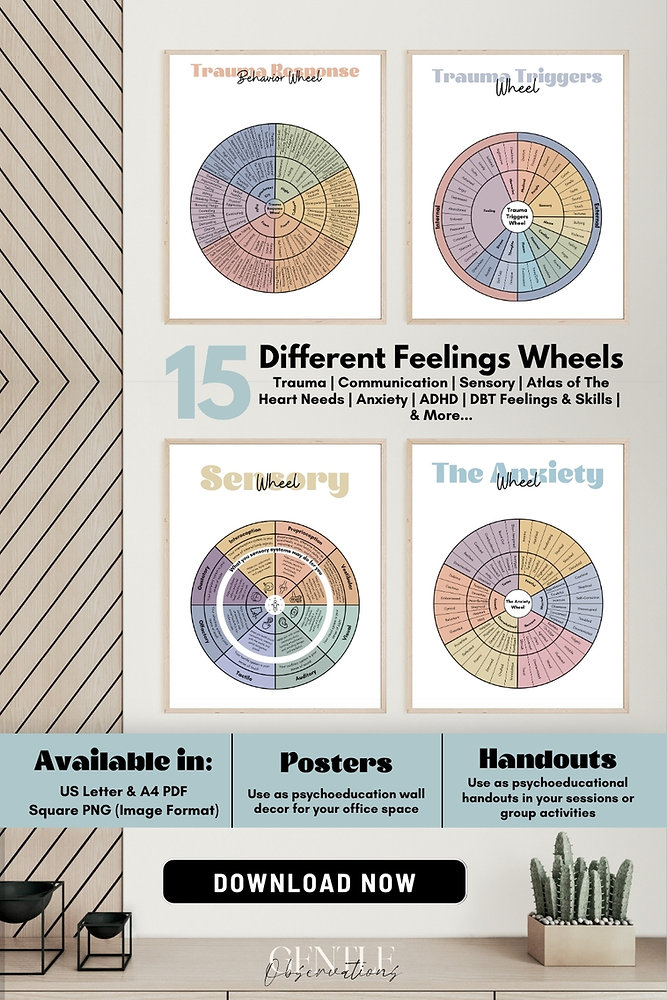 15 Printable Feelings Wheels That Help Clients Finally Say “That’s What ...