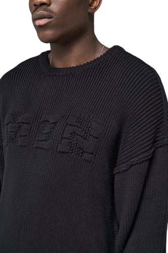 Embossed Knit Sweater | Mozino
