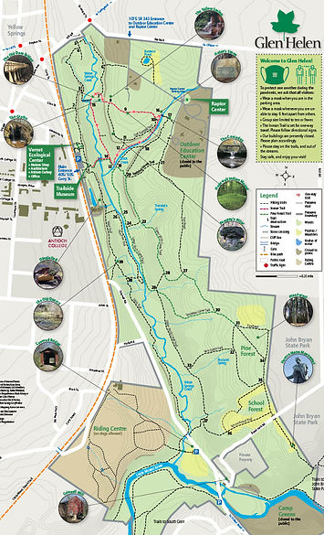 Glen Helen | Trail Map | Yellow Springs