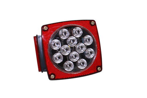 Stop/Tail/Turn Light, Clear LED, Curb Side With out License Light ...