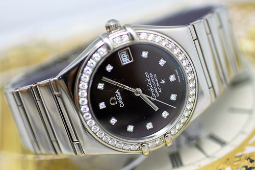 Omega Constellation Diamond Bezel 18KWG Automatic | Lu-ann Vintage
