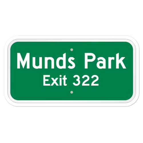 Munds Park - Exit 322 - Window Sticker | Munds Park