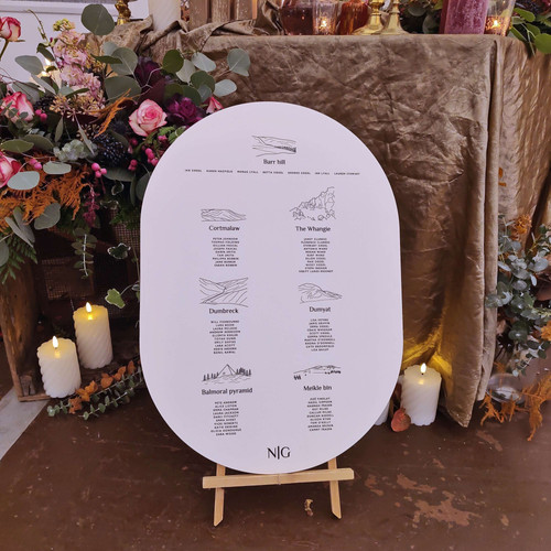 Double Arch Table Plan | Flutterbeeze