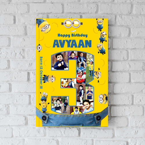 Minion Collage poster | Chalk Board Poster