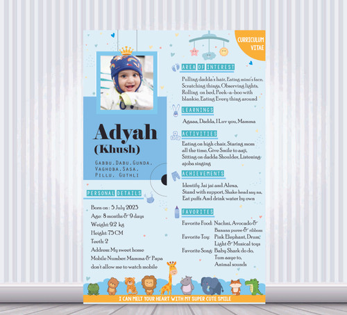 Jungle Resume Theme Chalk Board / Milestone Poster for Birthday | Chalk ...