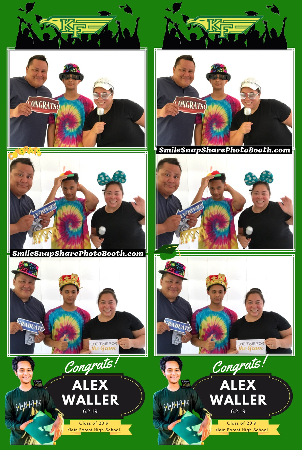 Smile Snap Share Photo Booth | Congrats Alex! 2019 KF Grad