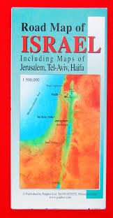 Road Map of ISRAEL: Including Maps of Jerusalem, Tel-Aviv, Haifa | The ...