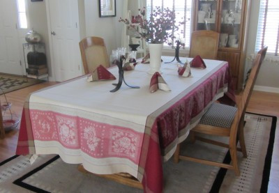 Monogram Jacquard Tablecloth