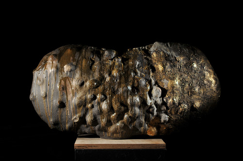 Gold Waterfall (Issues Edge) | H. 50 cm | By Timothy Copsey | thrown