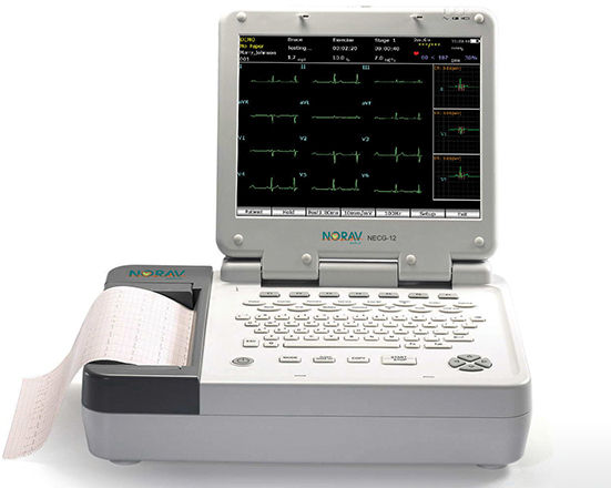 Thermal Printer ECG with ECG Analysis & 12.1" Touch Screen | Norav