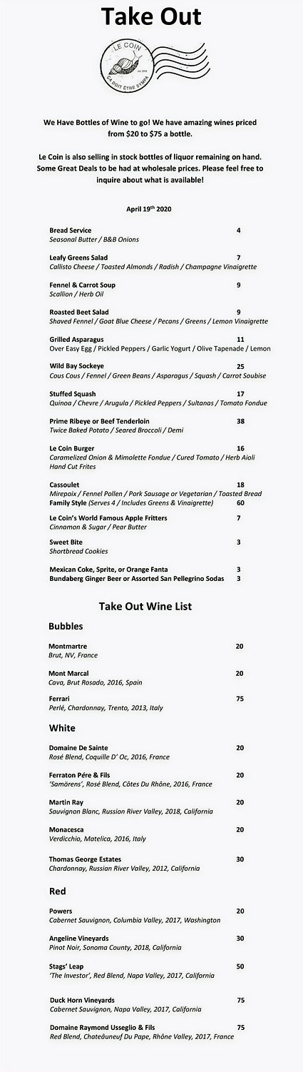 Le Coin | Seattle | French Restaurant