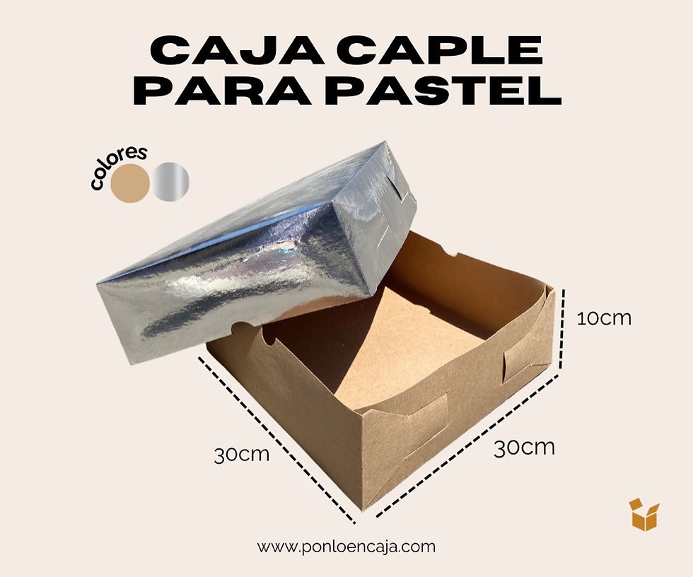 C/ Pastel caple plata | Cajas de Cartón