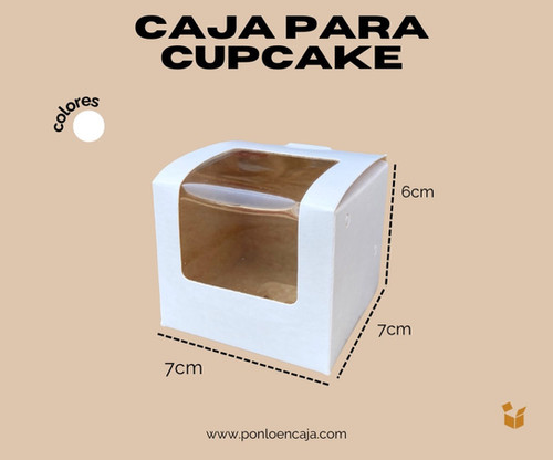 Caja Para Cupcake Individual Cajas De Cartón