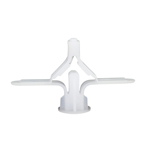 Butterfly Fisher, Plastic, 6MM, White, 100 Pcs/Pack | harisgc.com