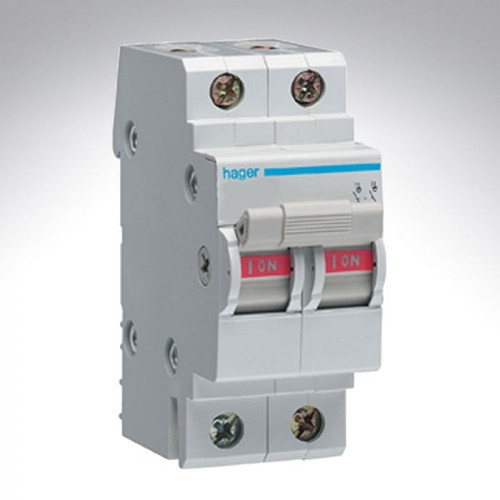 SBN263- HAGER- 2-pole, 63A Modular Switch | harisgc.com