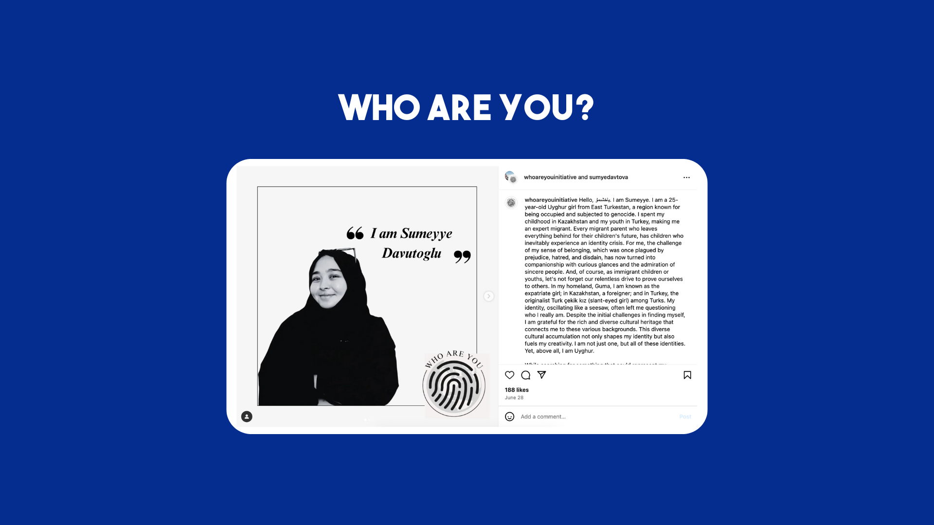EMMIR student launches 'Who Are You?' social media project to highlight ...