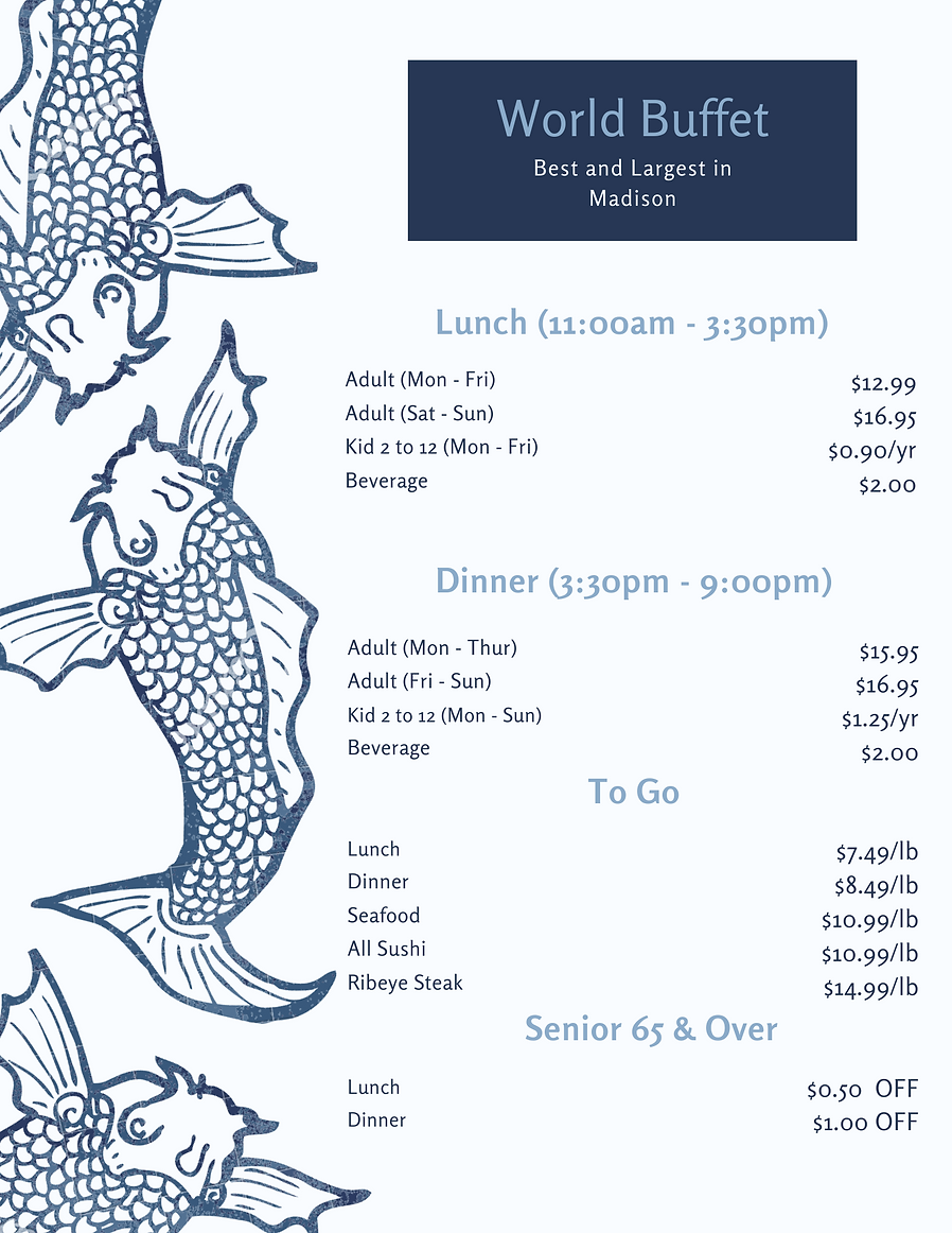 MENU | Worldbuffet