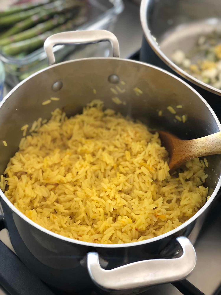 Saffron Cardamom Rice