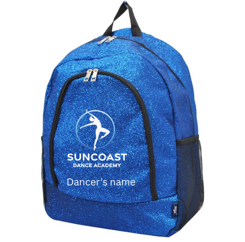 Glitter backpack | Suncoast Gymnastics