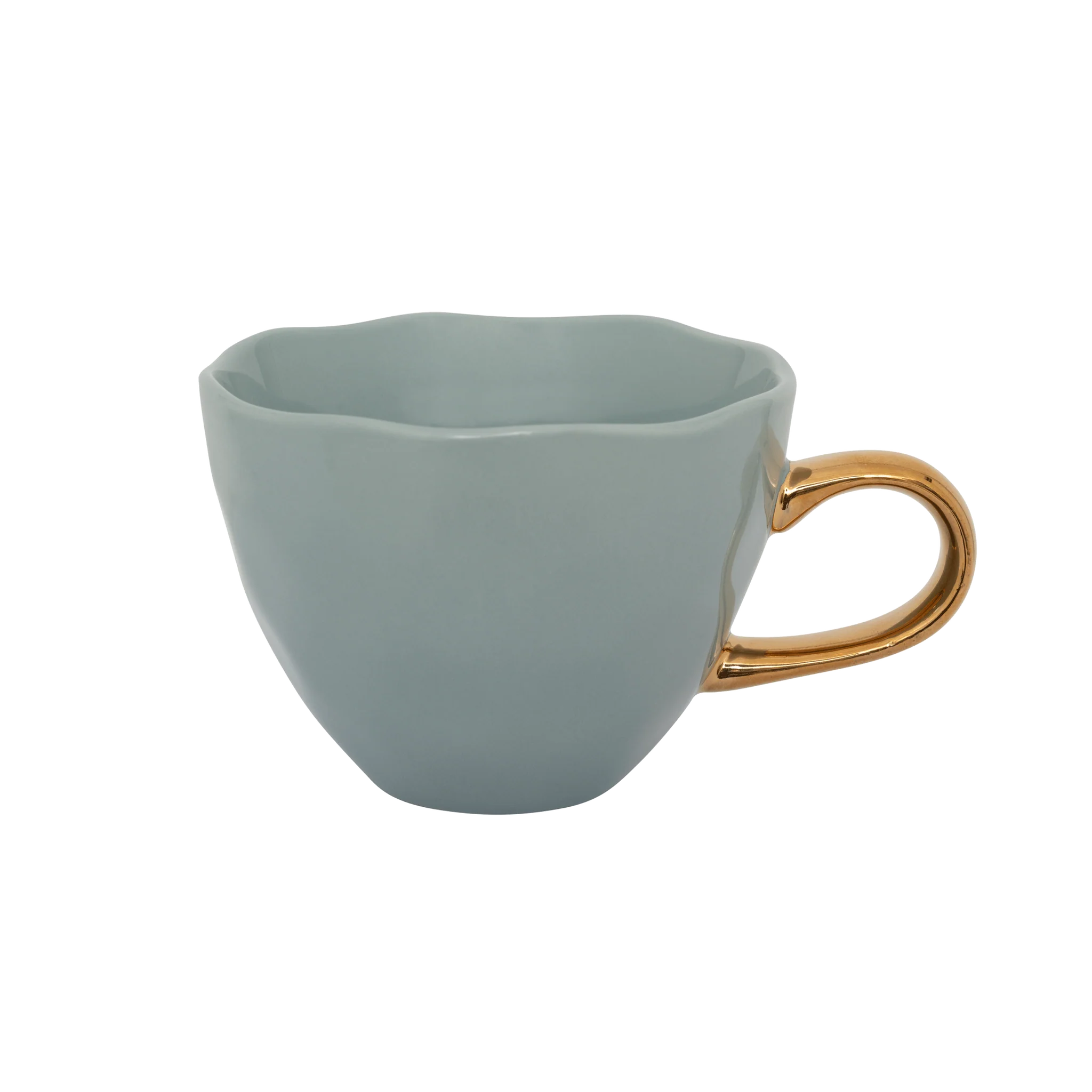 Tasse à thé originale à anse dorée - Cadeau pour amatrice de thé