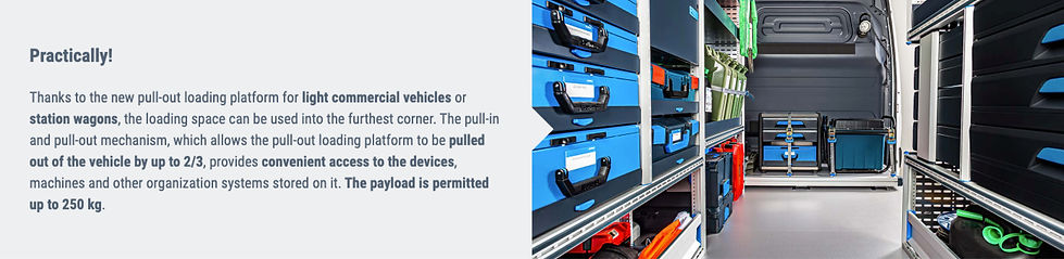 Pull out loading platform | Sortimo Australia