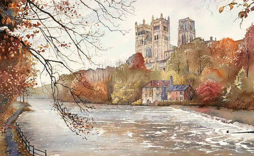 Durham Cathedral - Autumn Colours - ART PRINT | DavidHollidayArtist