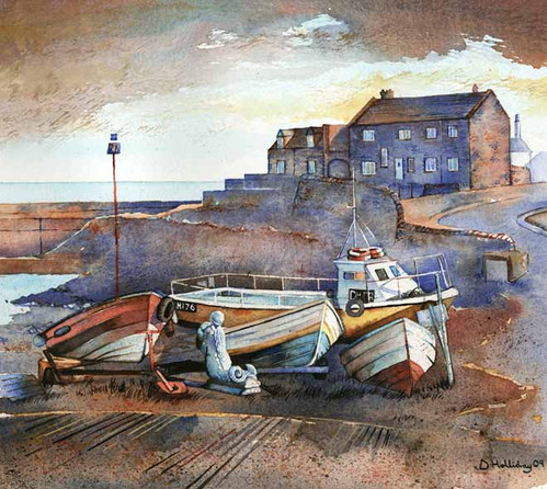 Craster Harbour | DavidHollidayArtist