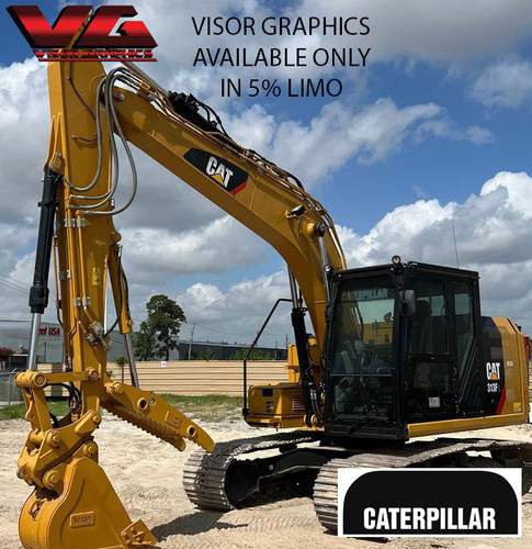 WINDSHIELD VISOR GRAPHICS TINT FOR CATERPILLAR EXCAVATOR E & F SERIES ...