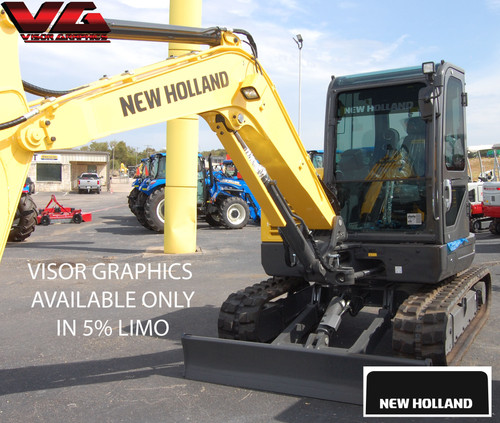 WINDSHIELD VISOR TINT OPTIONS FOR NEW HOLLAND EXCAVATOR E60C | Diy Pre ...