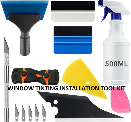 Deluxe Tool kit for installing Window tint on glass | Diy Pre Cut Tint