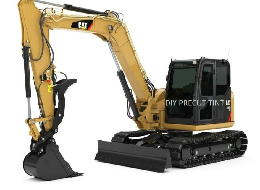 DIY PRECUT TINT FOR GLASS WINDOWS - CATERPILLAR MINI EXCAVATOR 308E2 ...