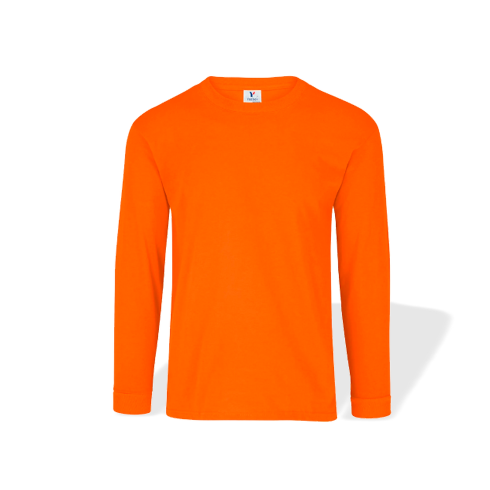 PLAYERA YAZBEK MANGA LARGA NARANJA | NEXO UNION